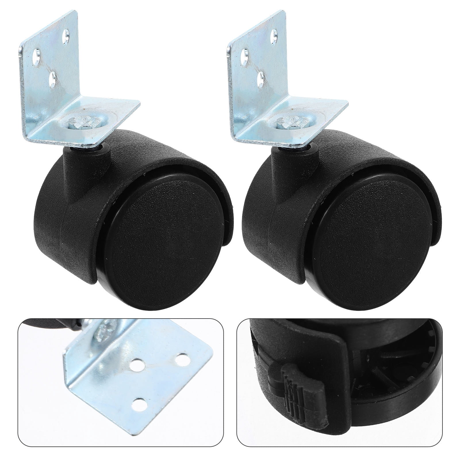 MLINS 12 Pcs Workbench Caster Wheels Heavy Duty Mount Side Shopping ...