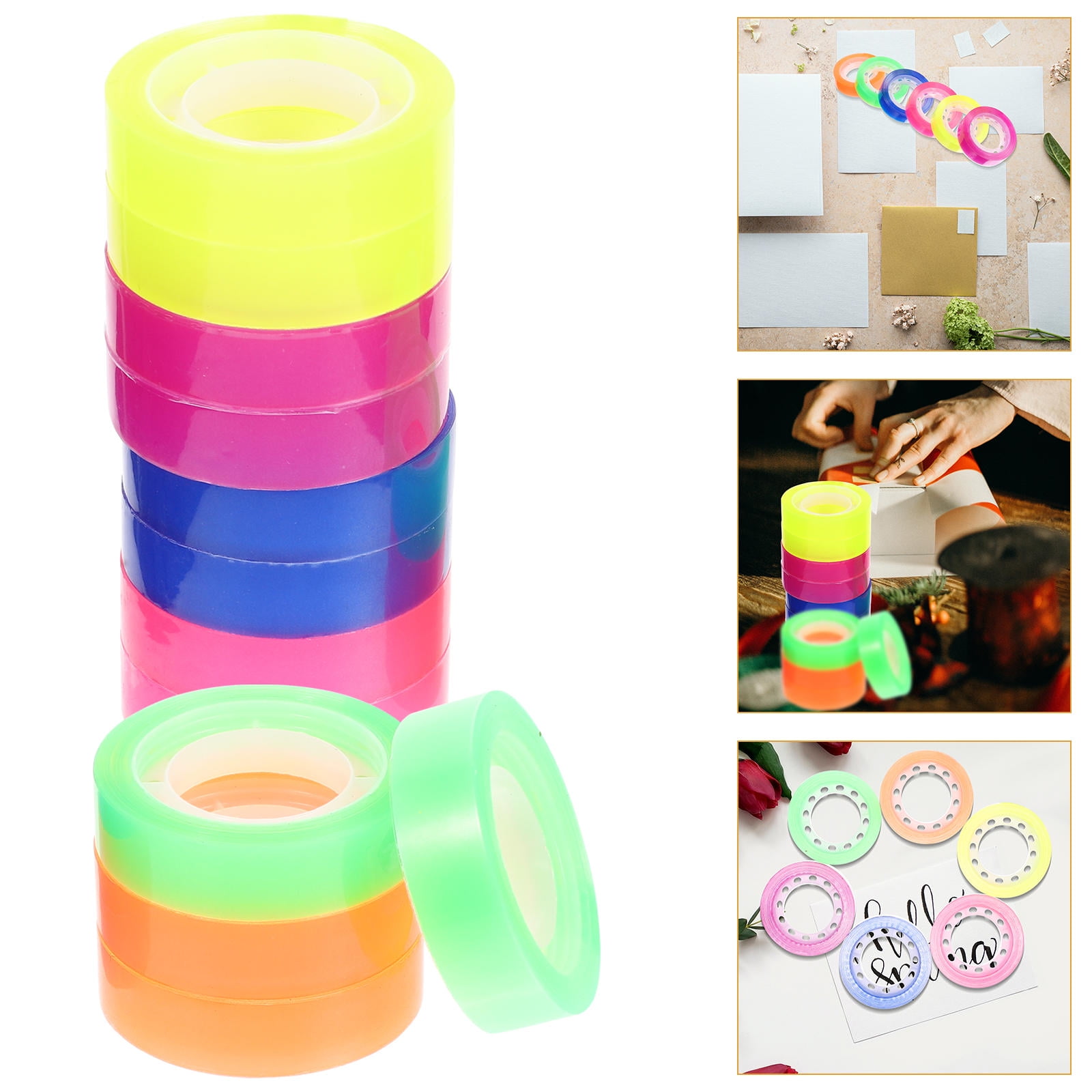 MLINS 12 Rolls Decorative Adhesive Tapes for Craft Enthusiasts and Diy ...