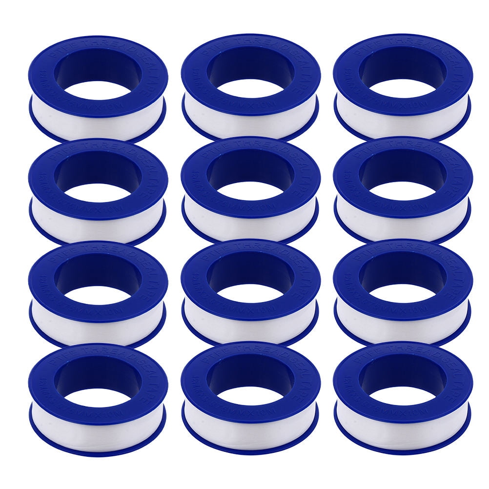 MLINS 12 Rolls Sealing Tape PTFE Plumbers Tape Water Leak Tape Faucet ...