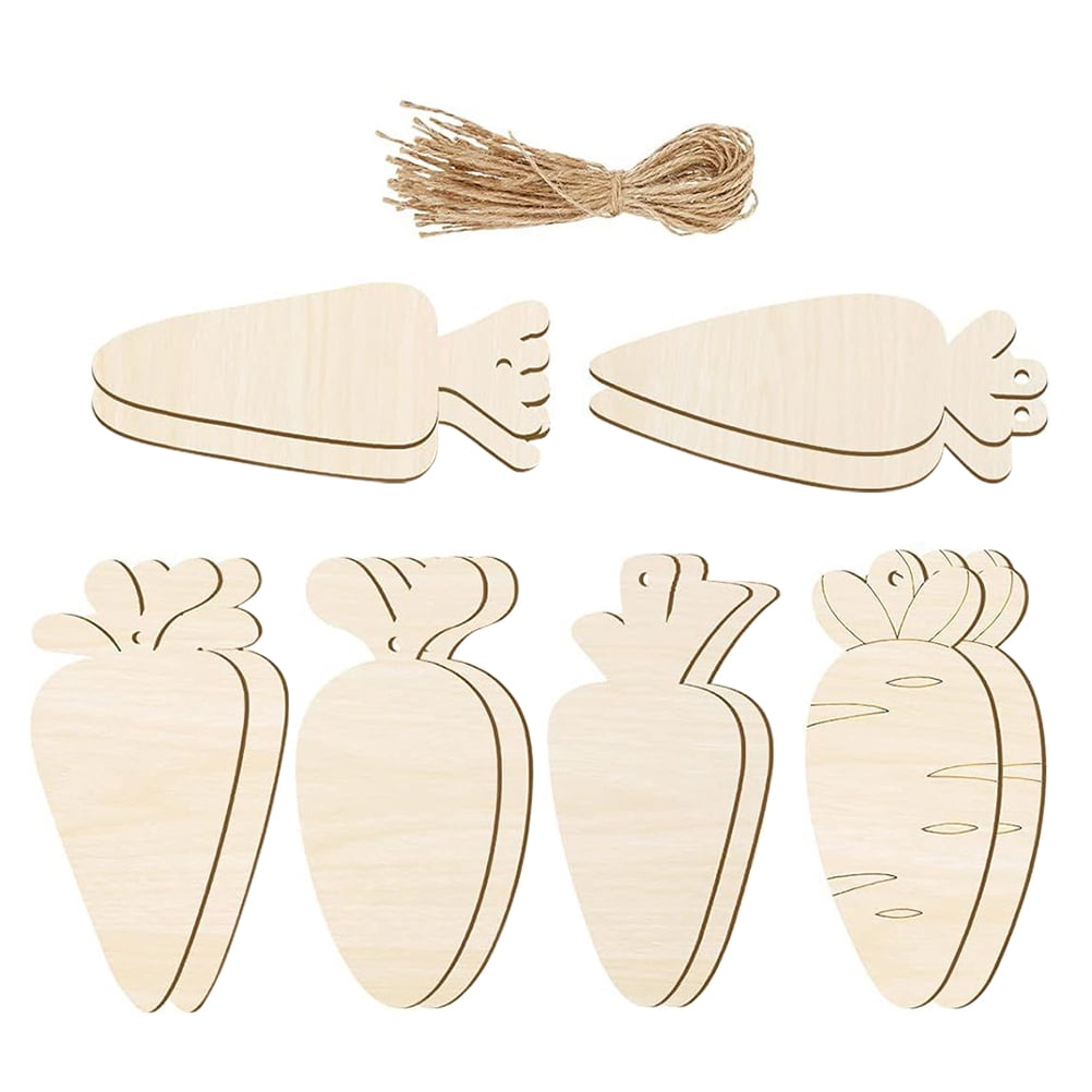 MLINS 12 Sets Carrots Crinkle Cutter Knife Graffiti Wooden Sign ...