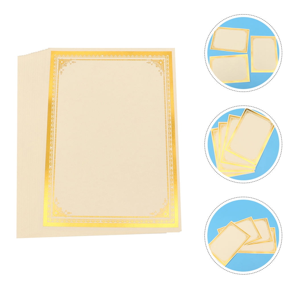 MLINS 12 Sheets Certificate Paper Diploma Printable Blank Liner ...