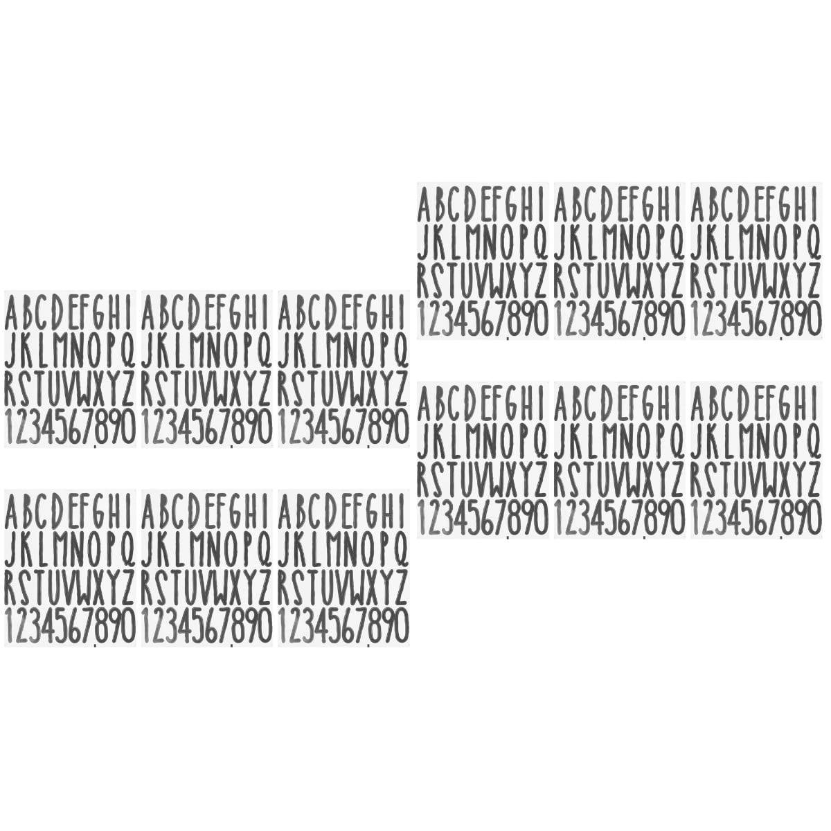 MLINS 12 Sheets Multi-purpose Letters Stickers Letter Alphabet Stickers ...