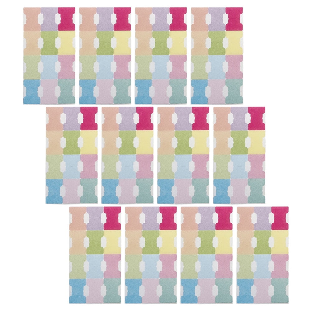 MLINS 12 Sheets Sticky Tabs for Books Annotation Supplies Bookmarks ...