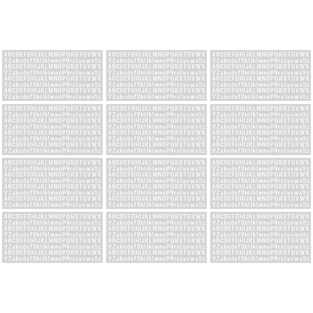MLINS 12 Sheets Waterproof Letter Sticker Alphabet Letters Stickers ...
