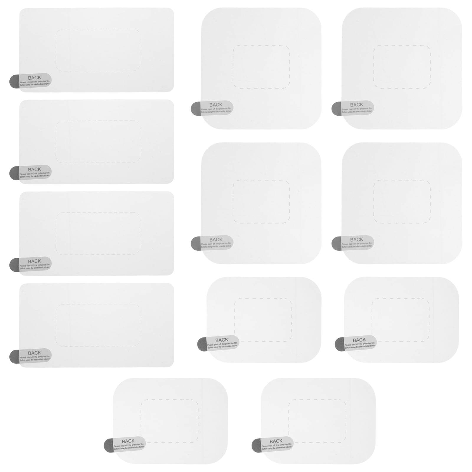 MLINS 12 Sheets Windshield Sticker Car Stickers Bracket Light Stand ...