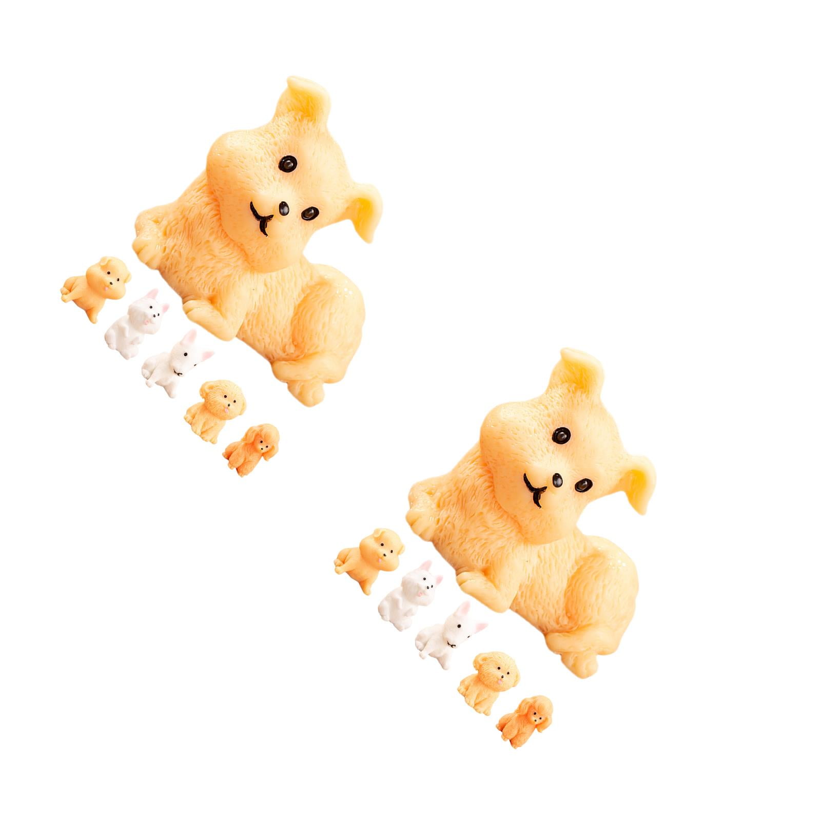 MLINS 12 pcs Adorable Mini Dog Sculptures Realistic Resin Dog Figurines ...