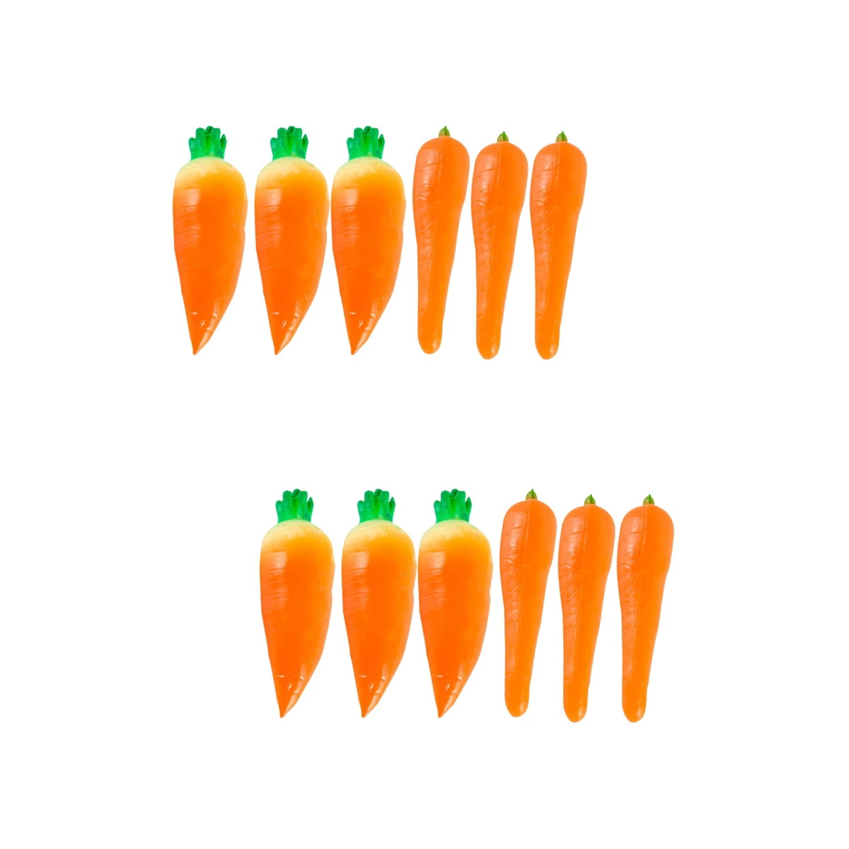 MLINS 12 pcs Artificial Carrots Models Fake Vegetable Decorations Small ...