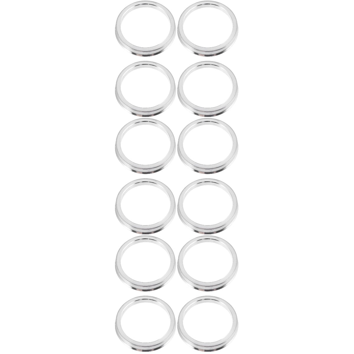 MLINS 12 pcs Car Aluminum Alloy Hub Centric Rings Vehicle Hub Wheel ...