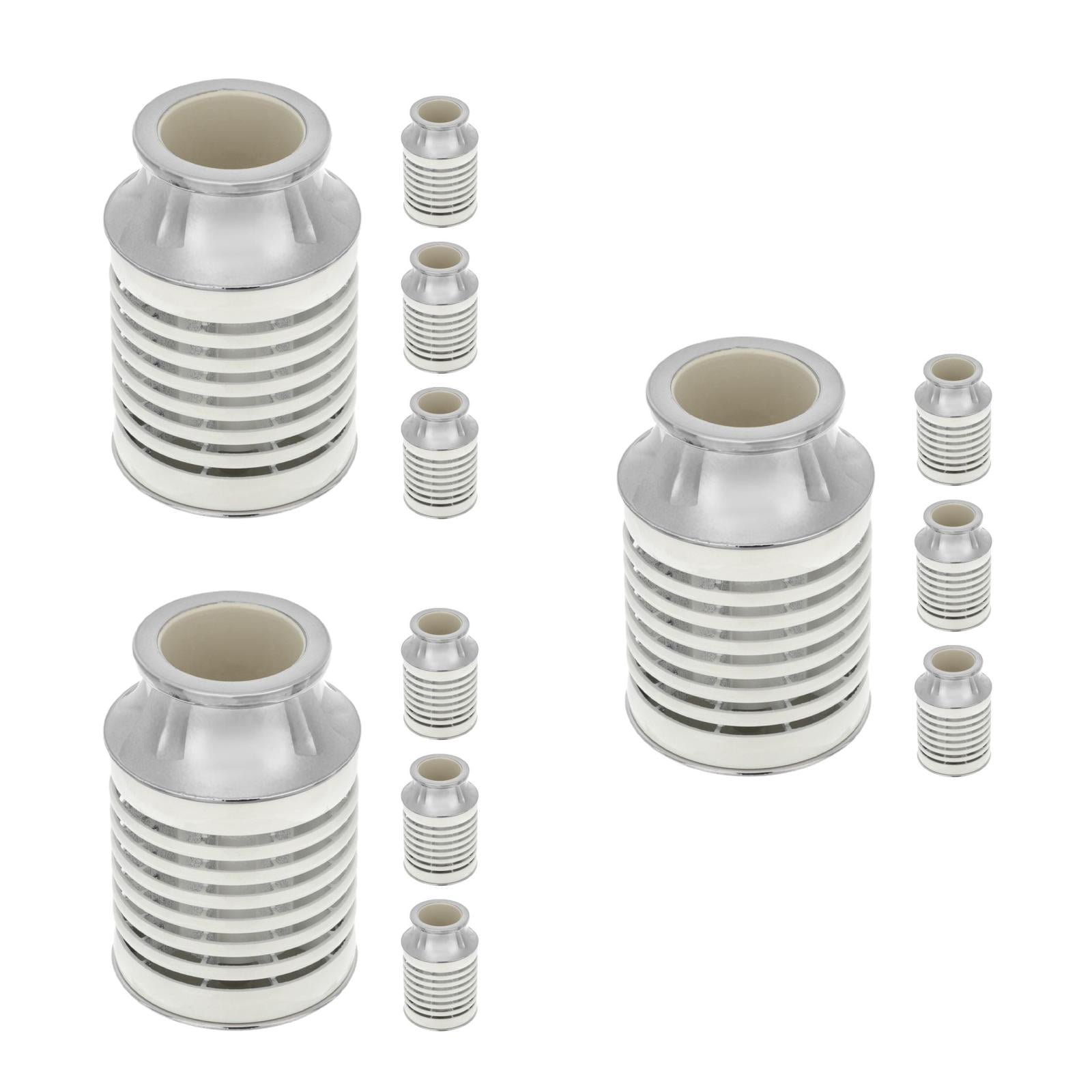 MLINS 12 pcs Curtain Rod End Caps Decorative Curtain Pole Finials For ...