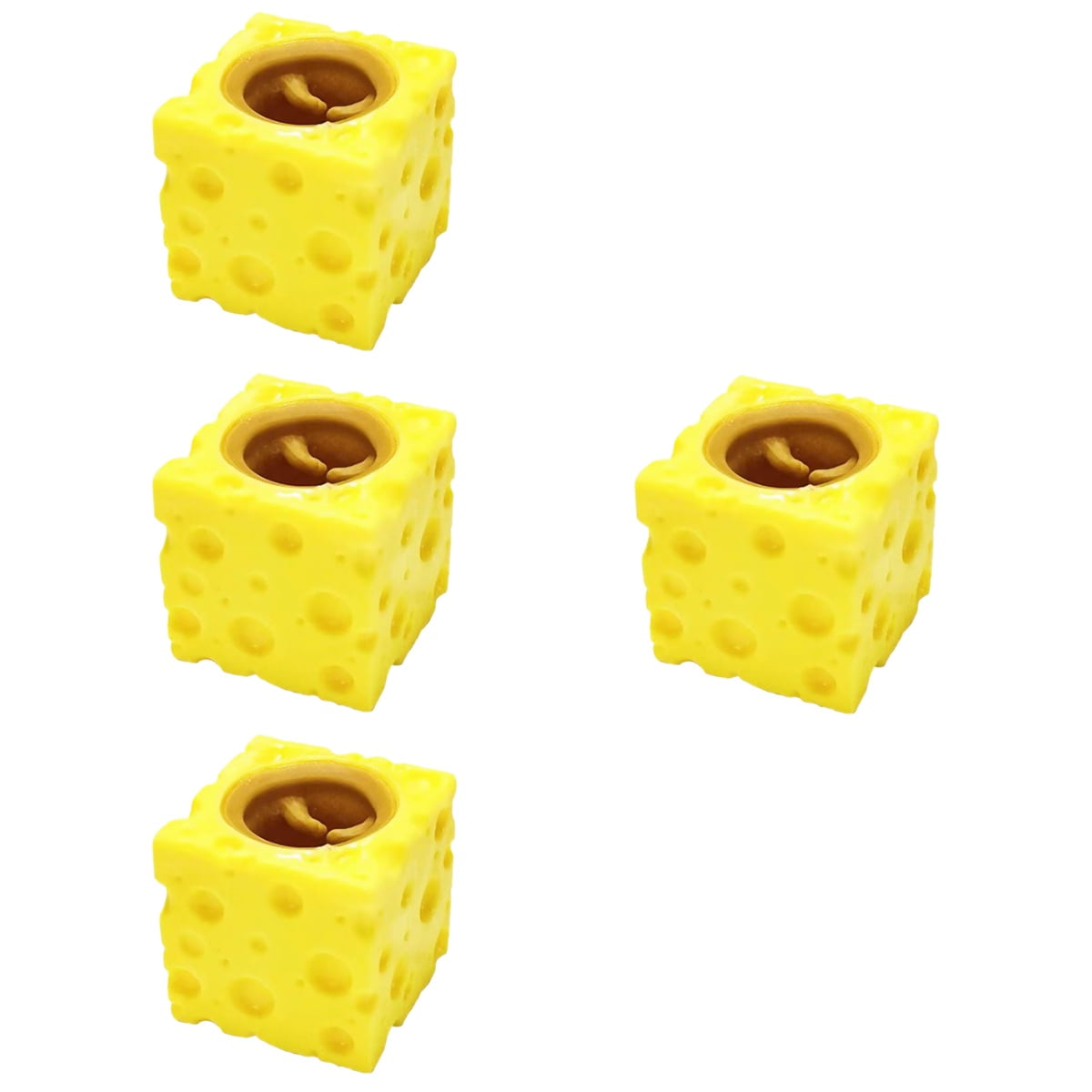 MLINS 12 pcs Cute Cheese Mouse Stretchy Toy Interesting Mouse Toy Mouse ...