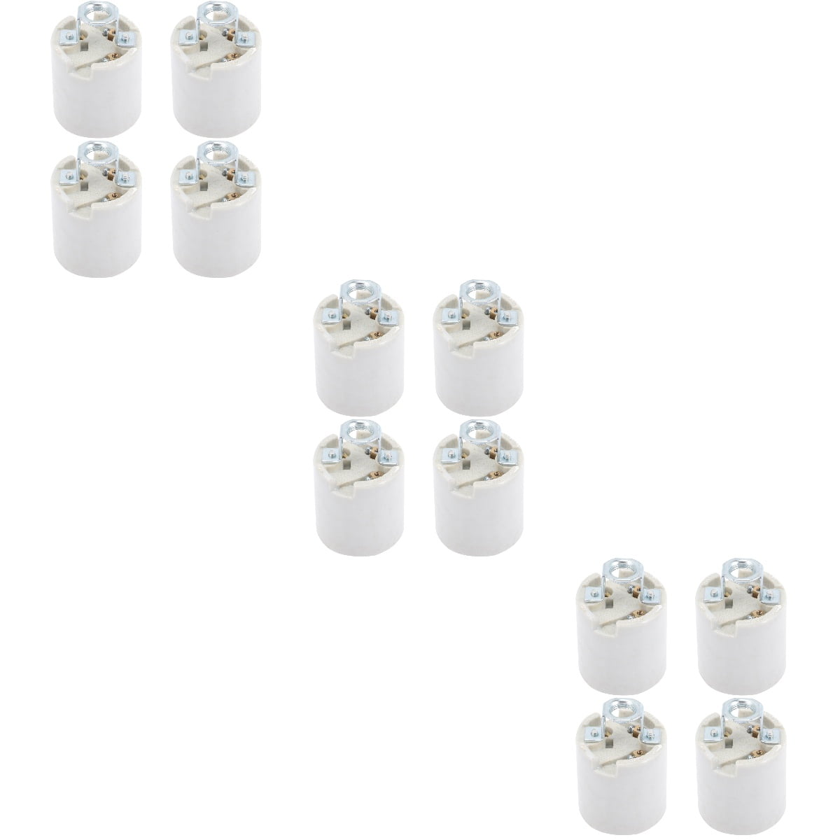 MLINS 12 pcs E26 Screw Lamp Socket for Ceiling Lamp Table Lamp Light ...