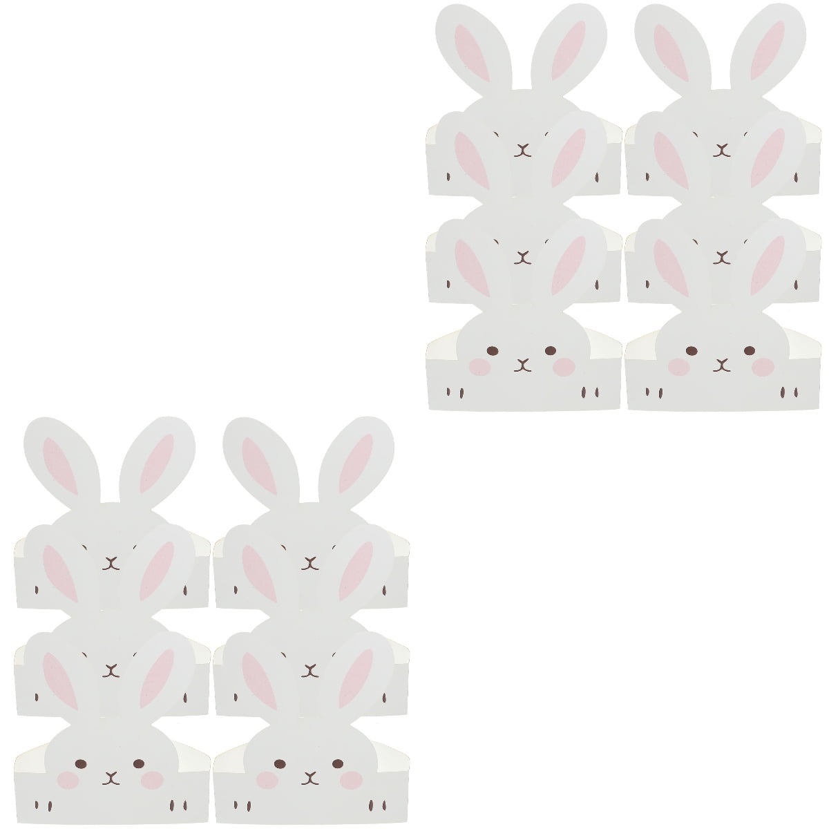 MLINS 12 pcs Easter Crown Easter Bunny Paper Crowns Easter Craft Easter ...