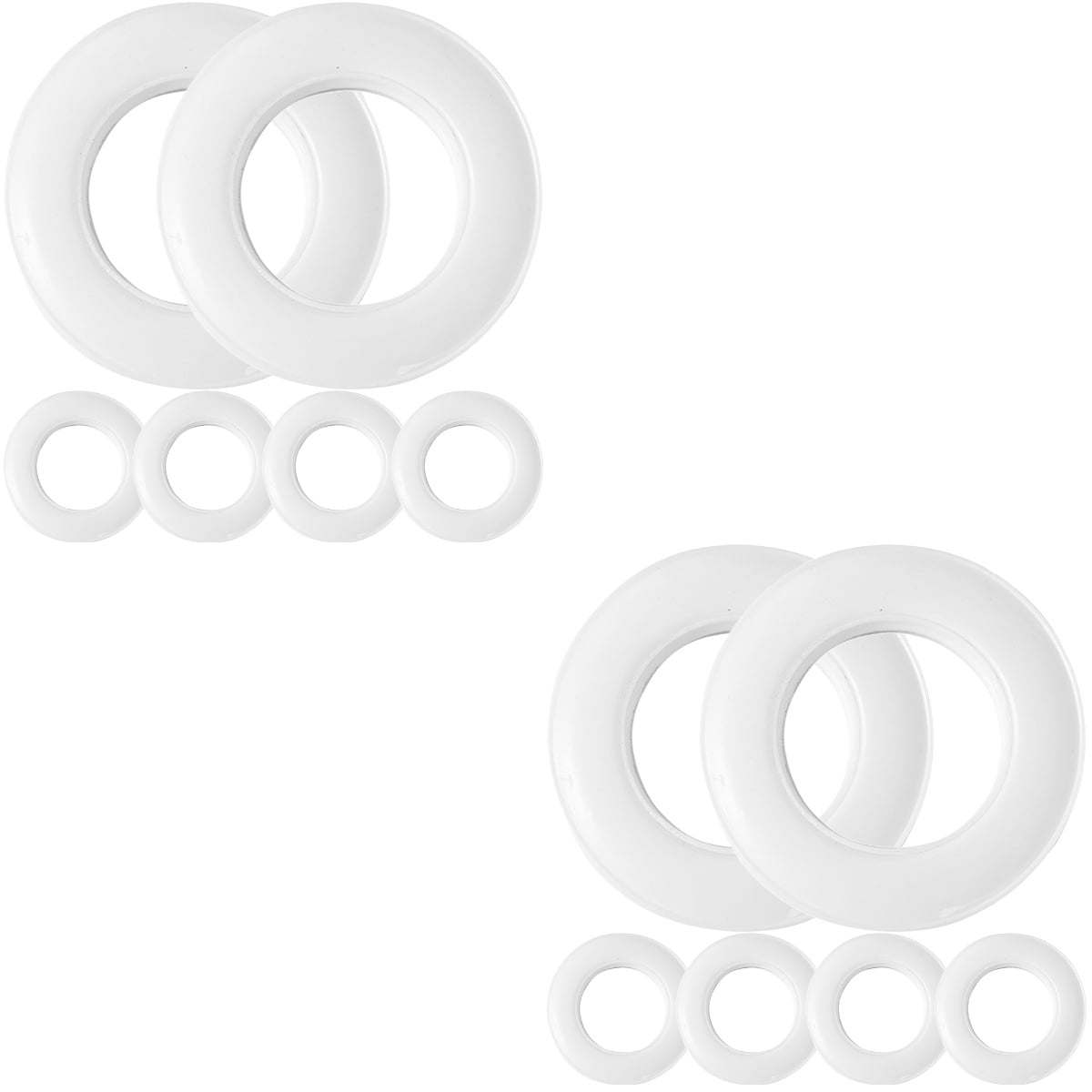 MLINS 12 pcs Plastic Curtain Ring Curtain Circles Curtain Rings Drapery ...