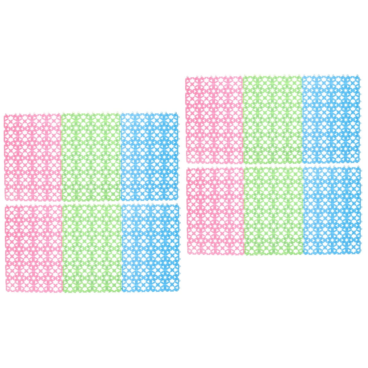 MLINS 12 pcs Rabbit Feet Pad Plastic Bunny Cage Floor Mat Foot Resting ...