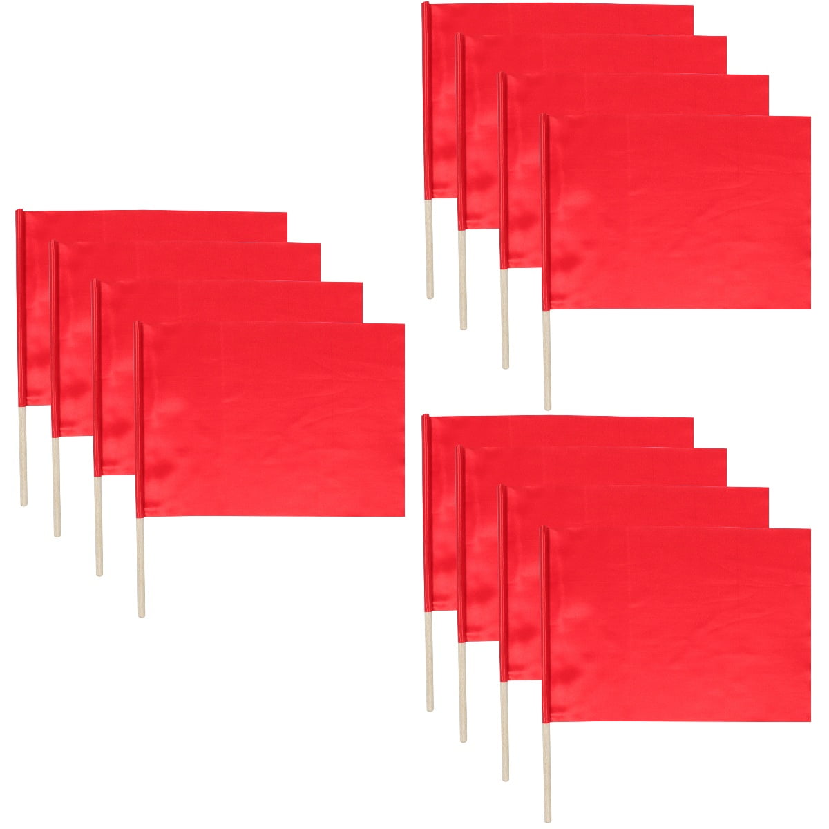 MLINS 12 pcs Referee Flag Match Flags Competition Conducting Flags ...