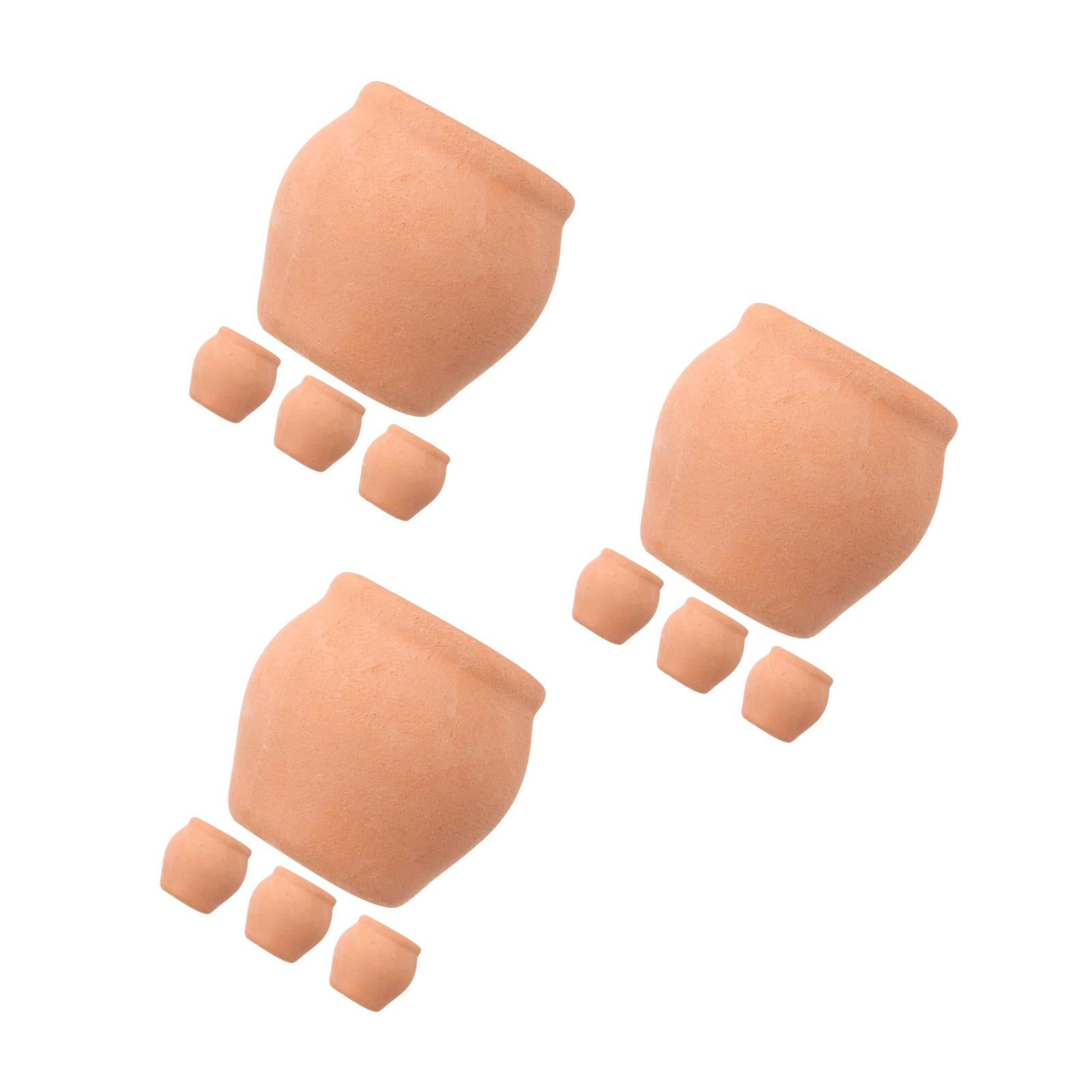 MLINS 12 pcs Small Clay Pots for Succulent Nursery Mini Terracotta ...