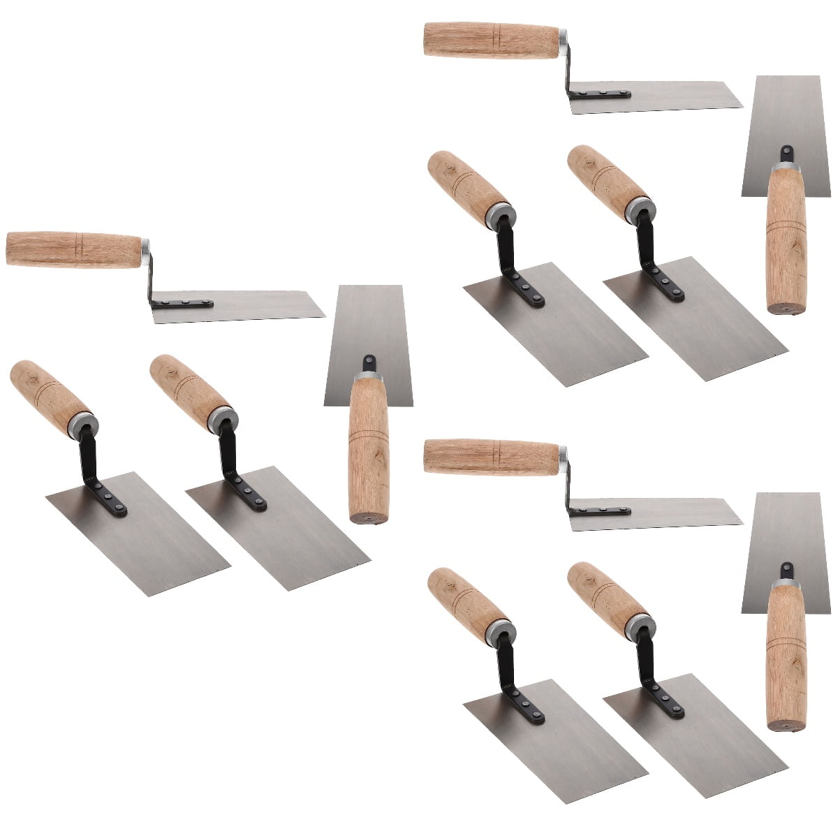 MLINS 12 pcs Stainless Steel Professional Plastering Trowel Durable ...
