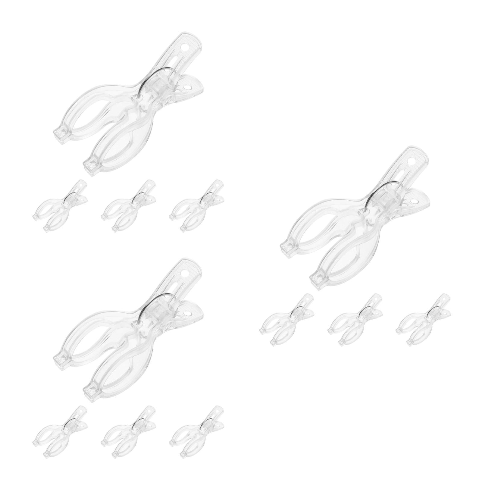 MLINS 12 pcs Transparent Kitchen Towel Clips With Spring-Loaded Anti ...