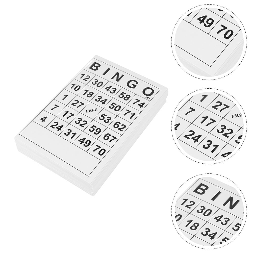MLINS 120 Assorted Color Bingo Cards Set for Educational Fun Game ...