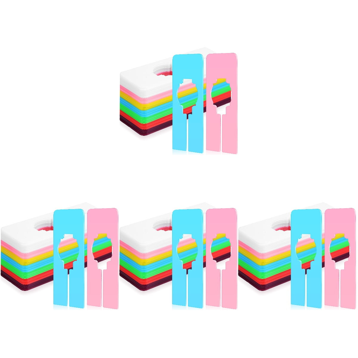 MLINS 120 Pcs Closet Size Dividers Clothing Rack Dividers Rectangular ...