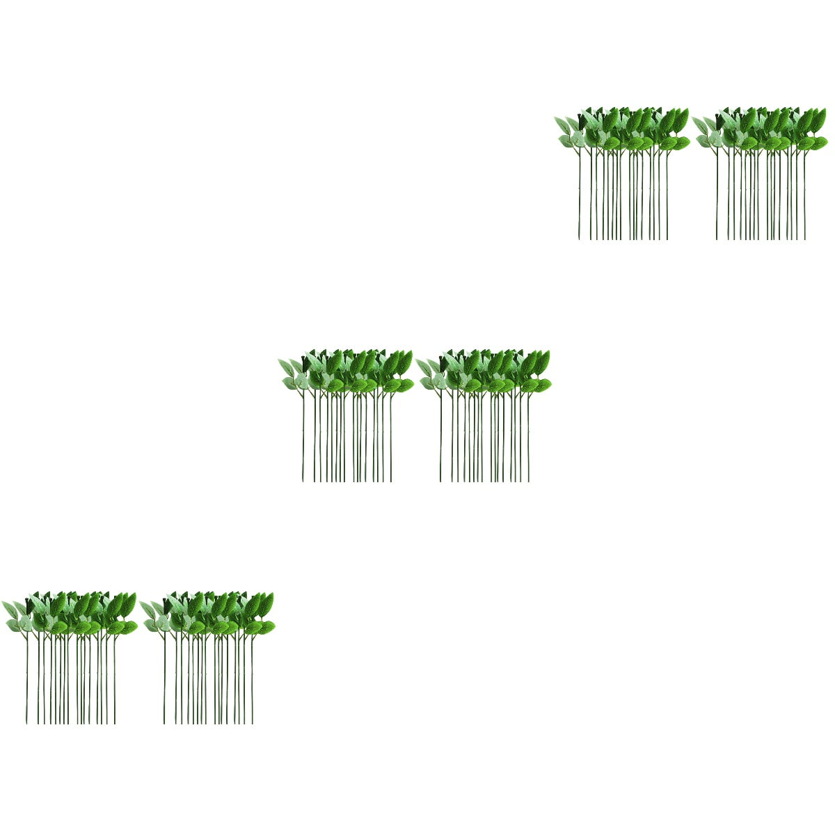 MLINS 120 Pcs Rose Flower Stem Single Branch Rose Stem Plastic Rose ...