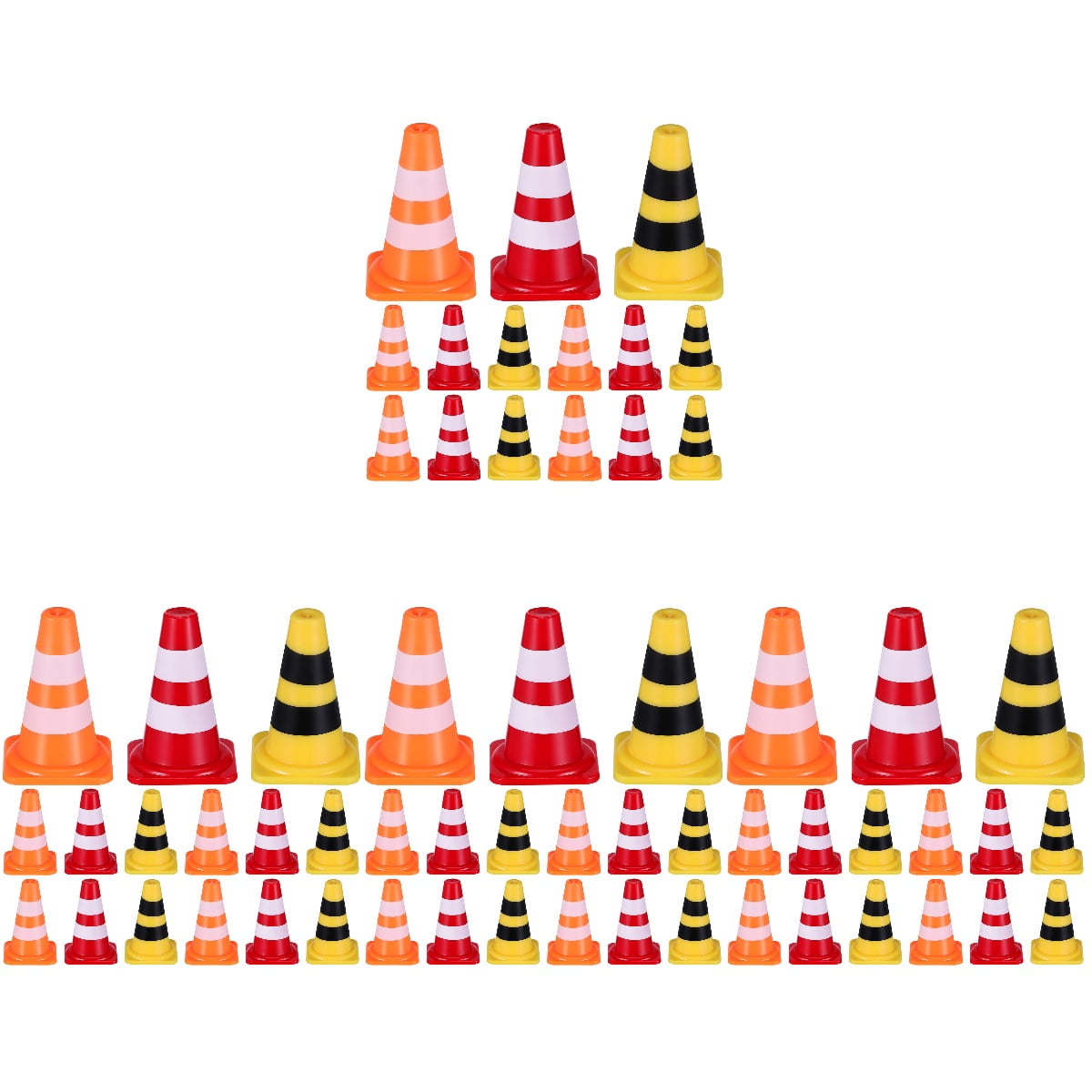 MLINS 120 Pcs Small Traffic Cones Mini Traffic Cones Mini Cones Early ...