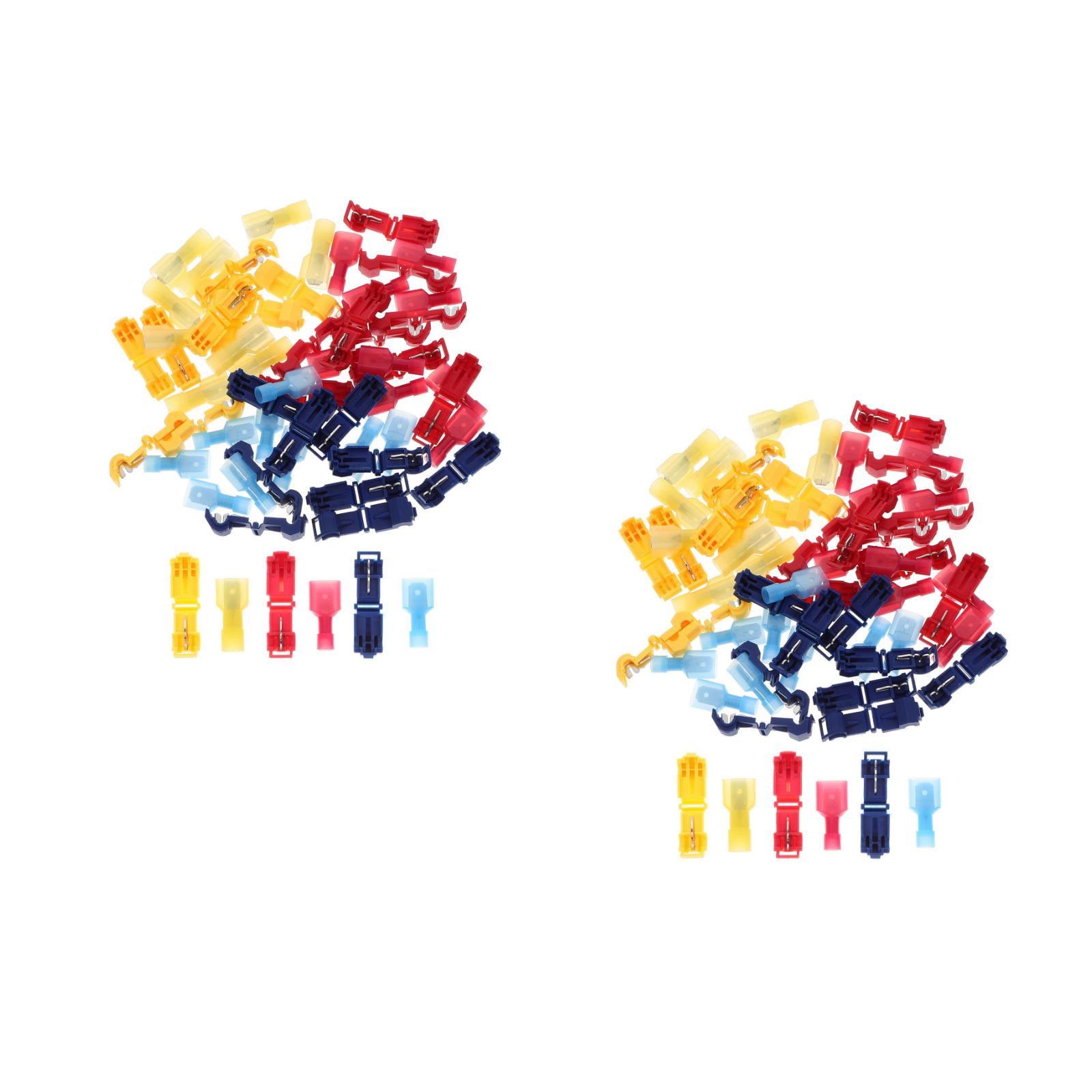 MLINS 120 Pcs T-Tap Quick Splice Connector Kit T-Tap Wire Connectors ...