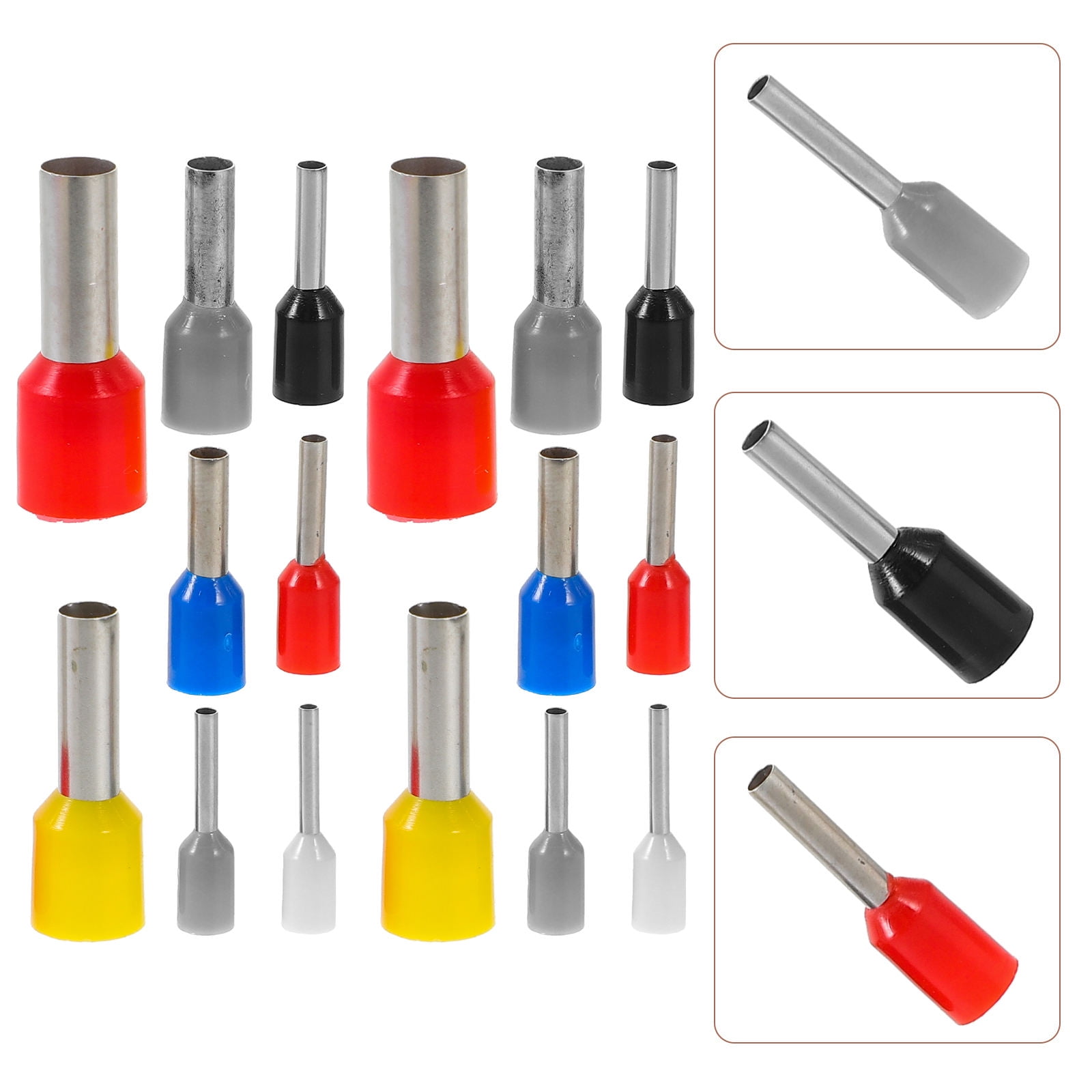 MLINS 1200 Pcs Round Terminal Connectors 1.40X0.30X0.30CM - Walmart.com