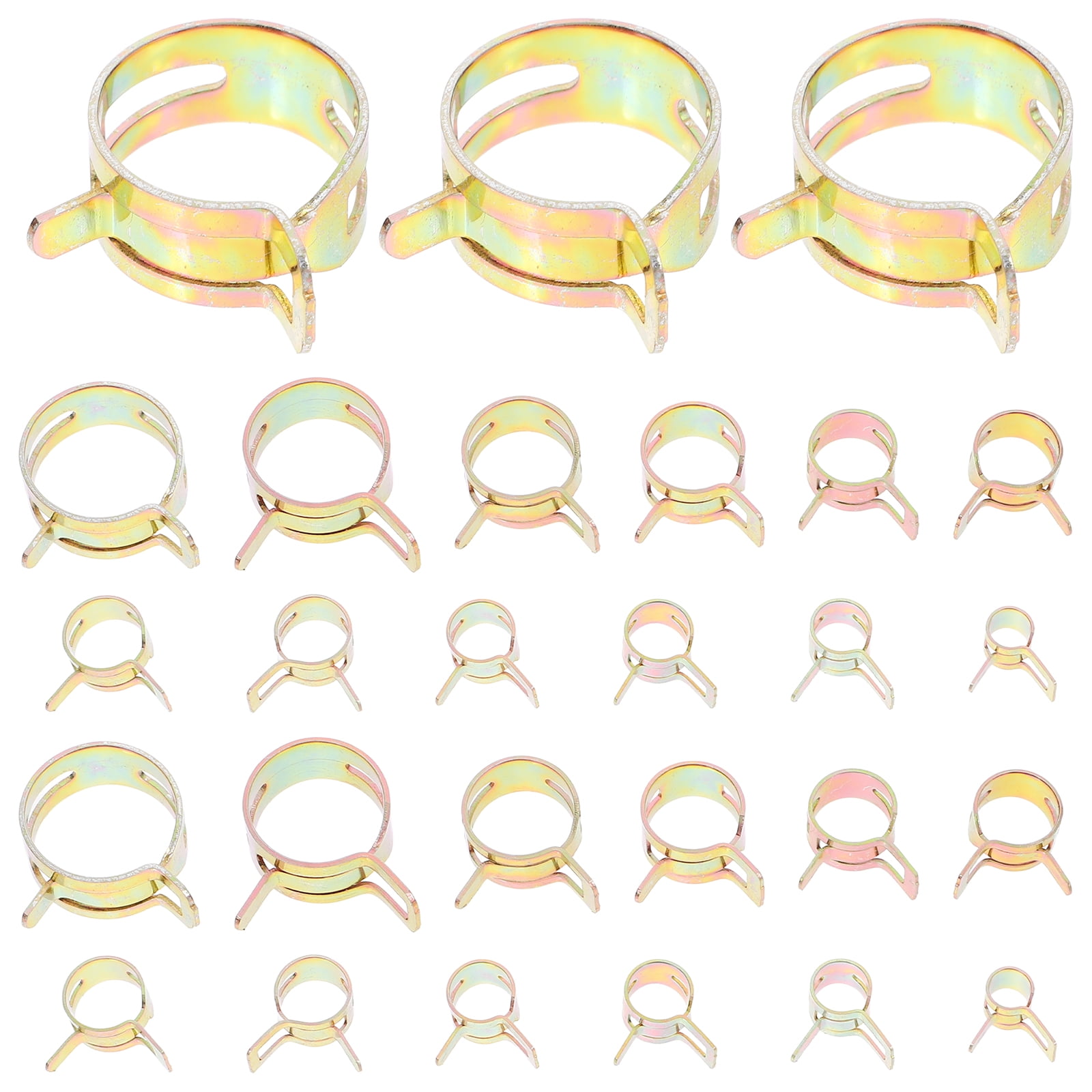 MLINS 120pcs Car Hose Hoop Oil Hose Clamp Line Clamps Replacement Oil ...