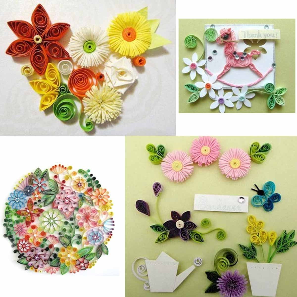 MLINS 120pcs Quilling Paper Set Quilling Strips for Handmade DIY Case ...