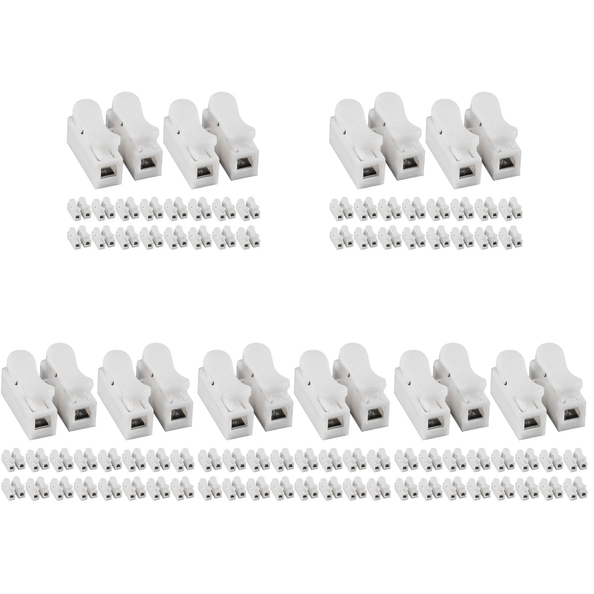 MLINS 125 PCS Quick Connectors Cable Clamps LED Strip Light Wire ...