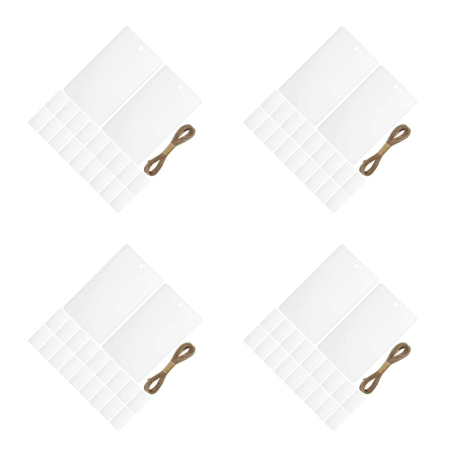 MLINS 128 pcs Blank Luggage Tag Seating Reserved Tags Blanks Acrylic ...