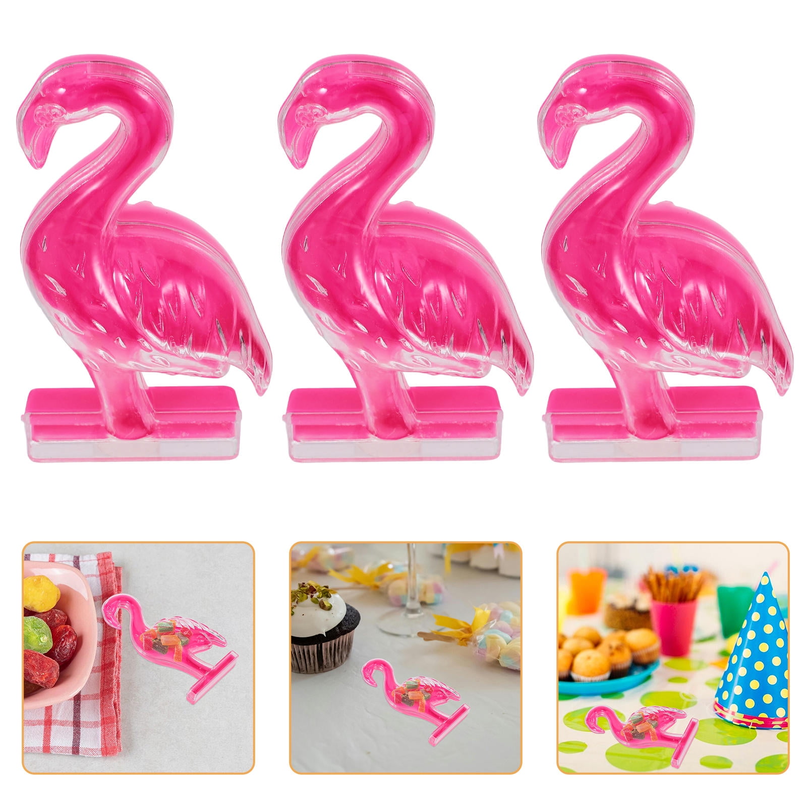 MLINS 12PCS Flamingo Shape Candy Box Plastic Snack Container Wedding ...
