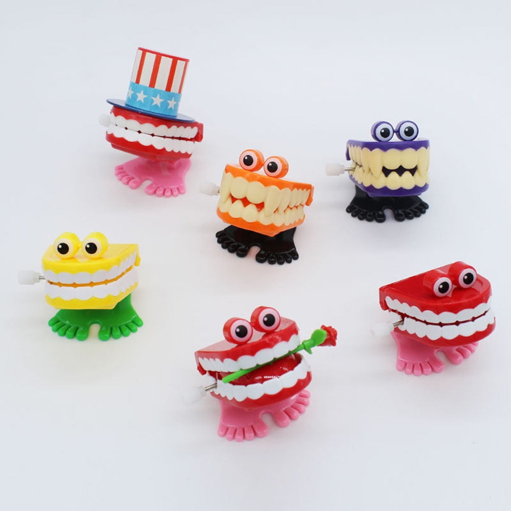 MLINS 12PCS Wind Up for Kids Teeth Design Amusing Plastic for Playing ...