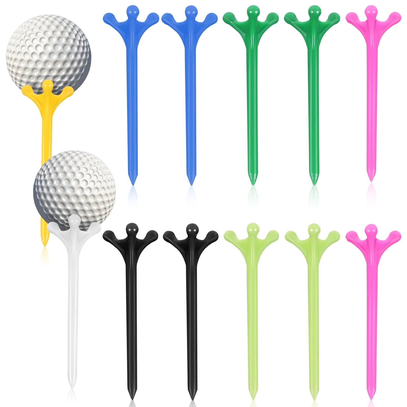 PTOOTP Plastic Golf Tees with Stable Support for Improved Practice and ...