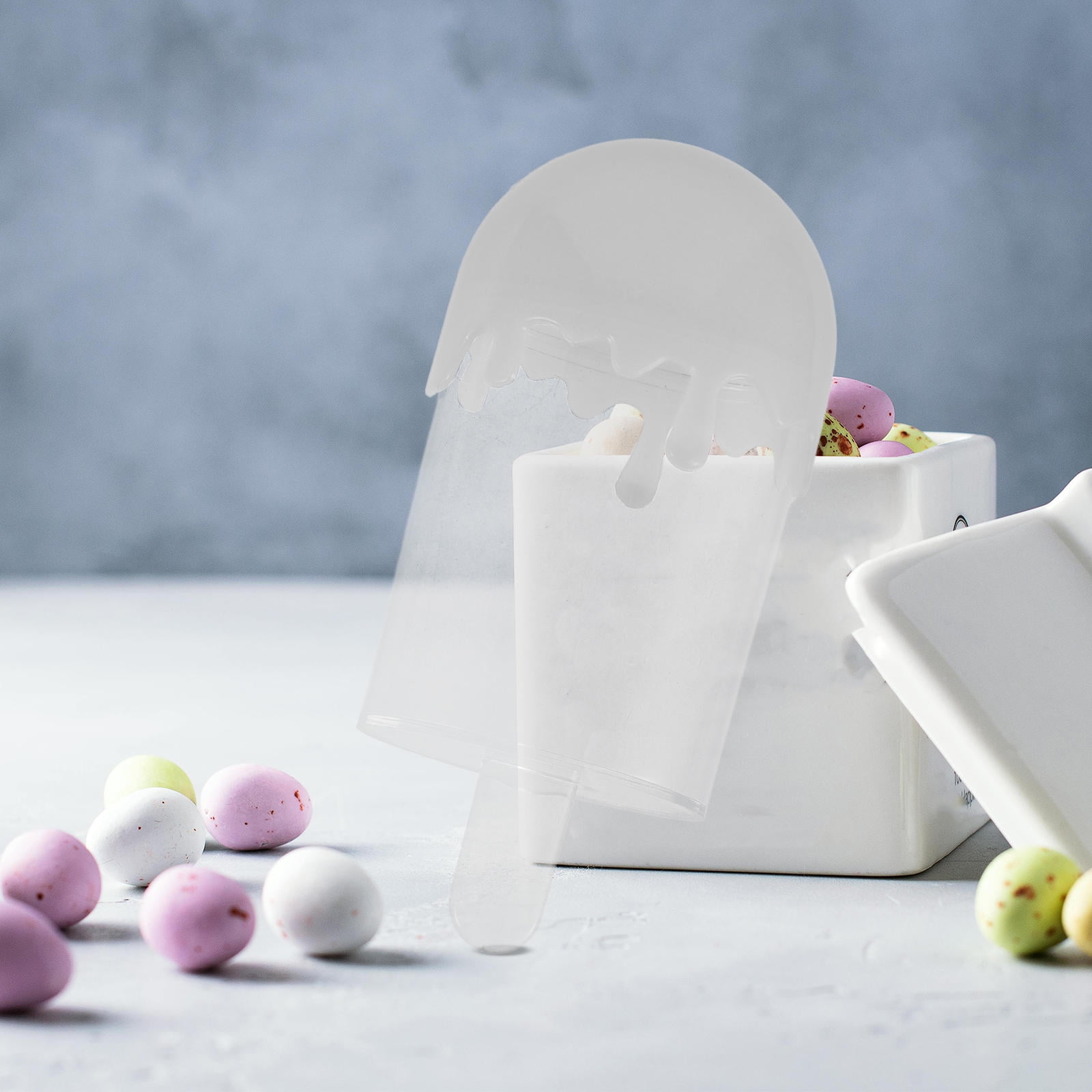 MLINS 12Pcs Clear Plastic Candy Favor Boxes Small Treats Box Chocolate ...