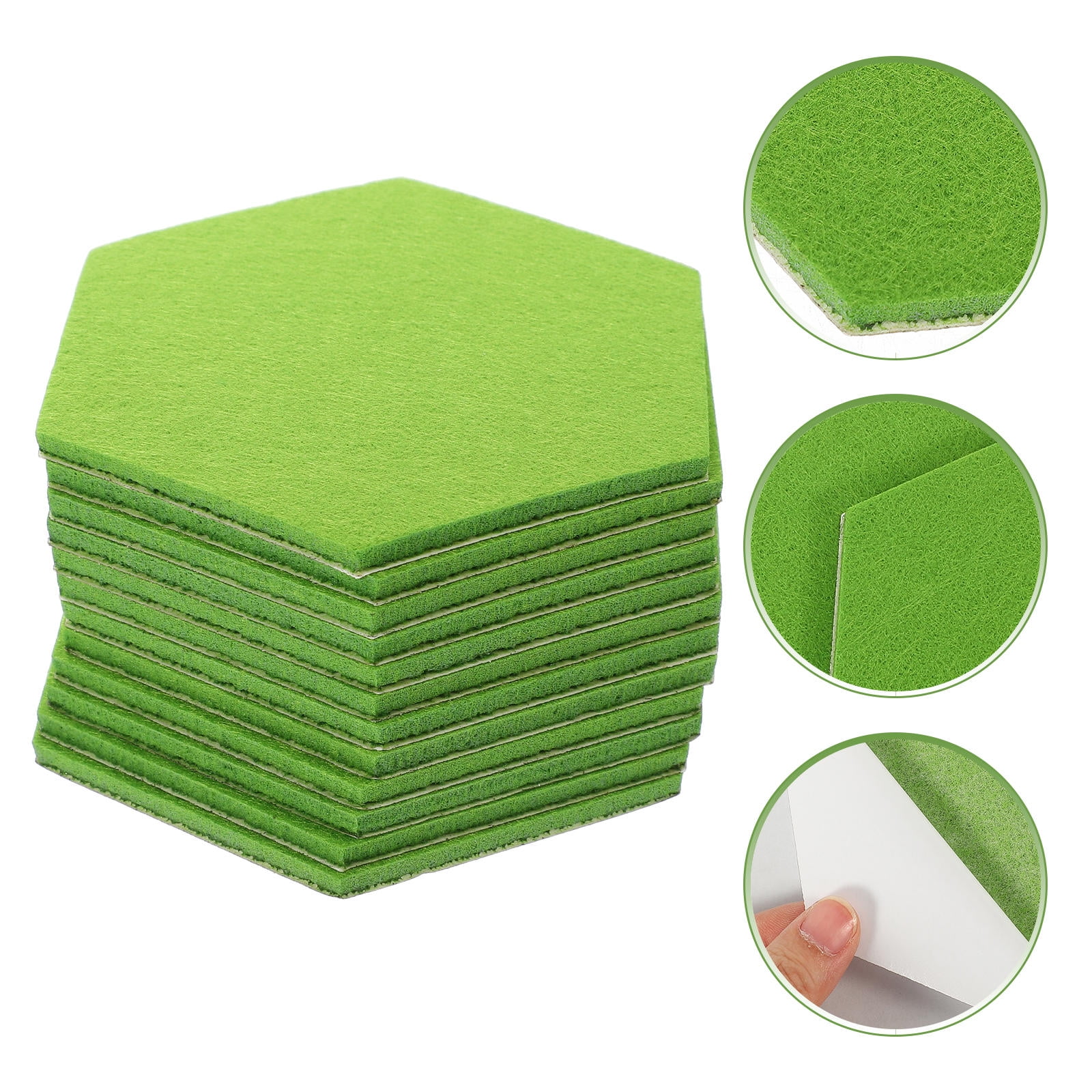 MLINS 12Pcs Hexagon Felt Board Tiles Felt Hexagon Wall Tiles Bulletin ...
