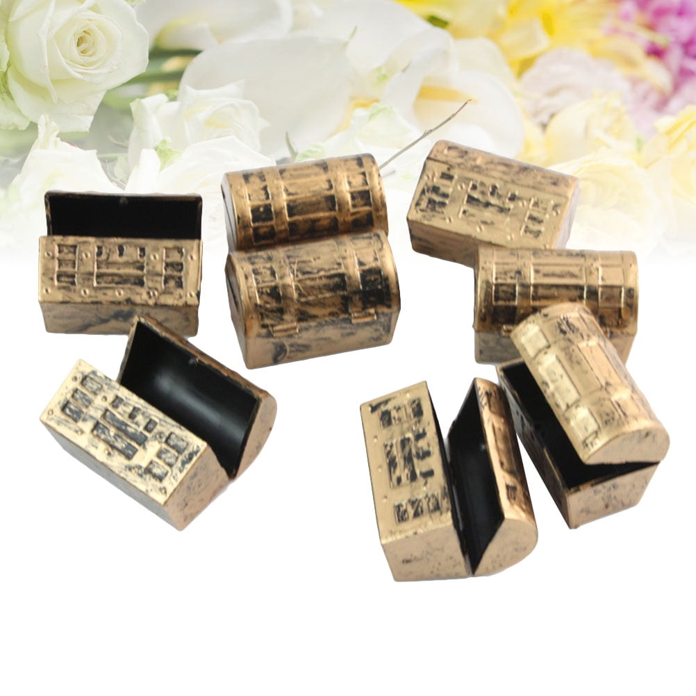 MLINS 12Pcs Mini Pirate Treasure Chests for Childrens Pirate Chest Prop ...