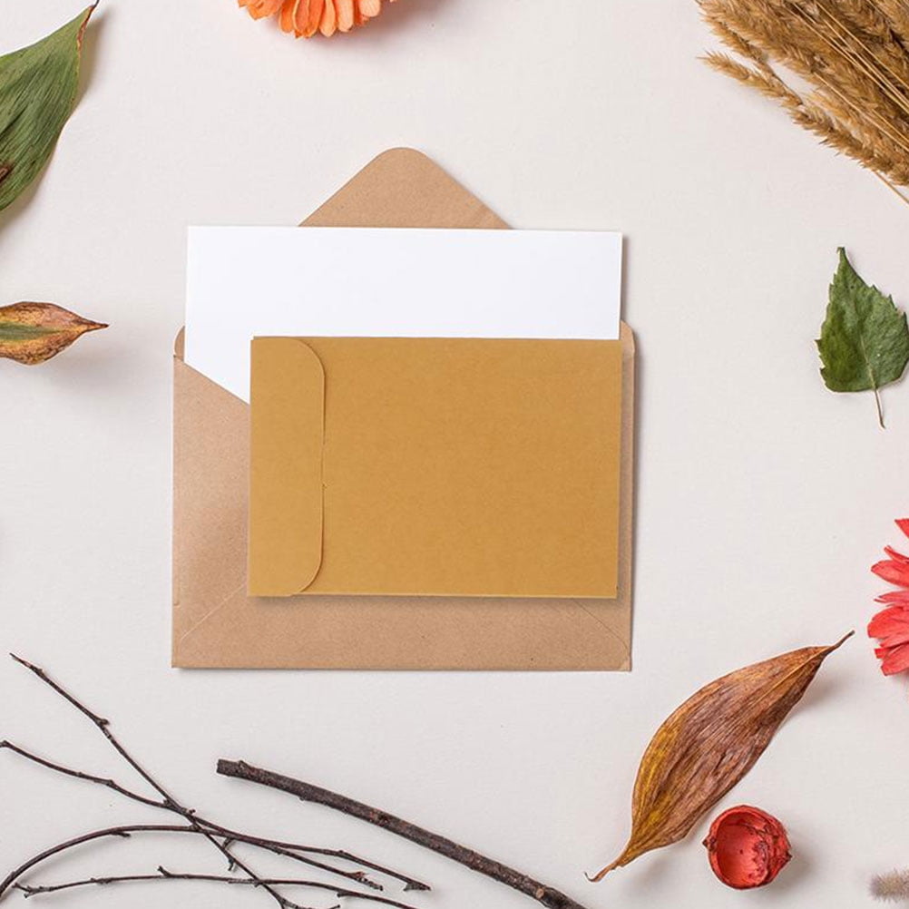 MLINS 12Pcs Multi-Use Kraft Paper Postcard Boxes Card Packaging Boxes ...