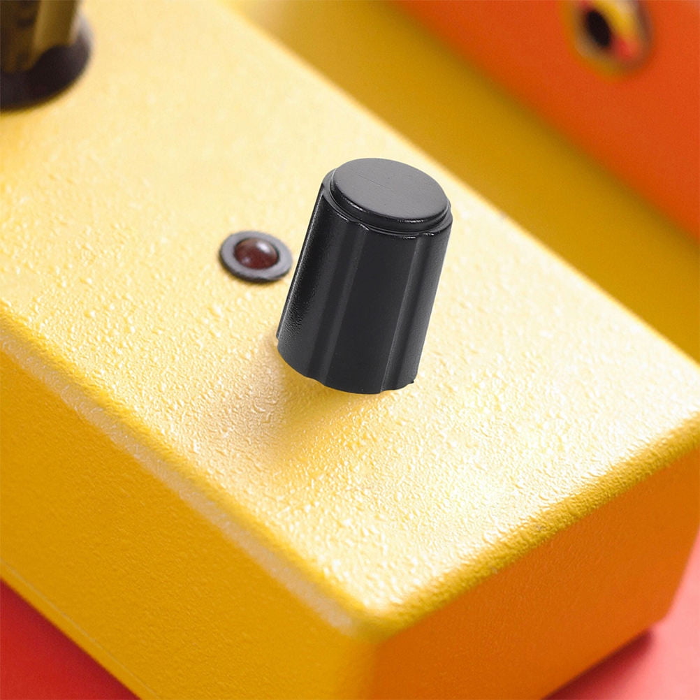 MLINS 12pcs D Type Guitar Control Knobs Black Potentiometer Volume Tone ...