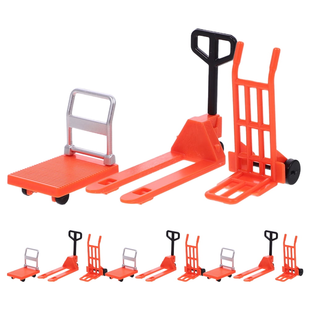 MLINS 12pcs Dollhouse Traffic Models Forklift Model Toy Miniature ...