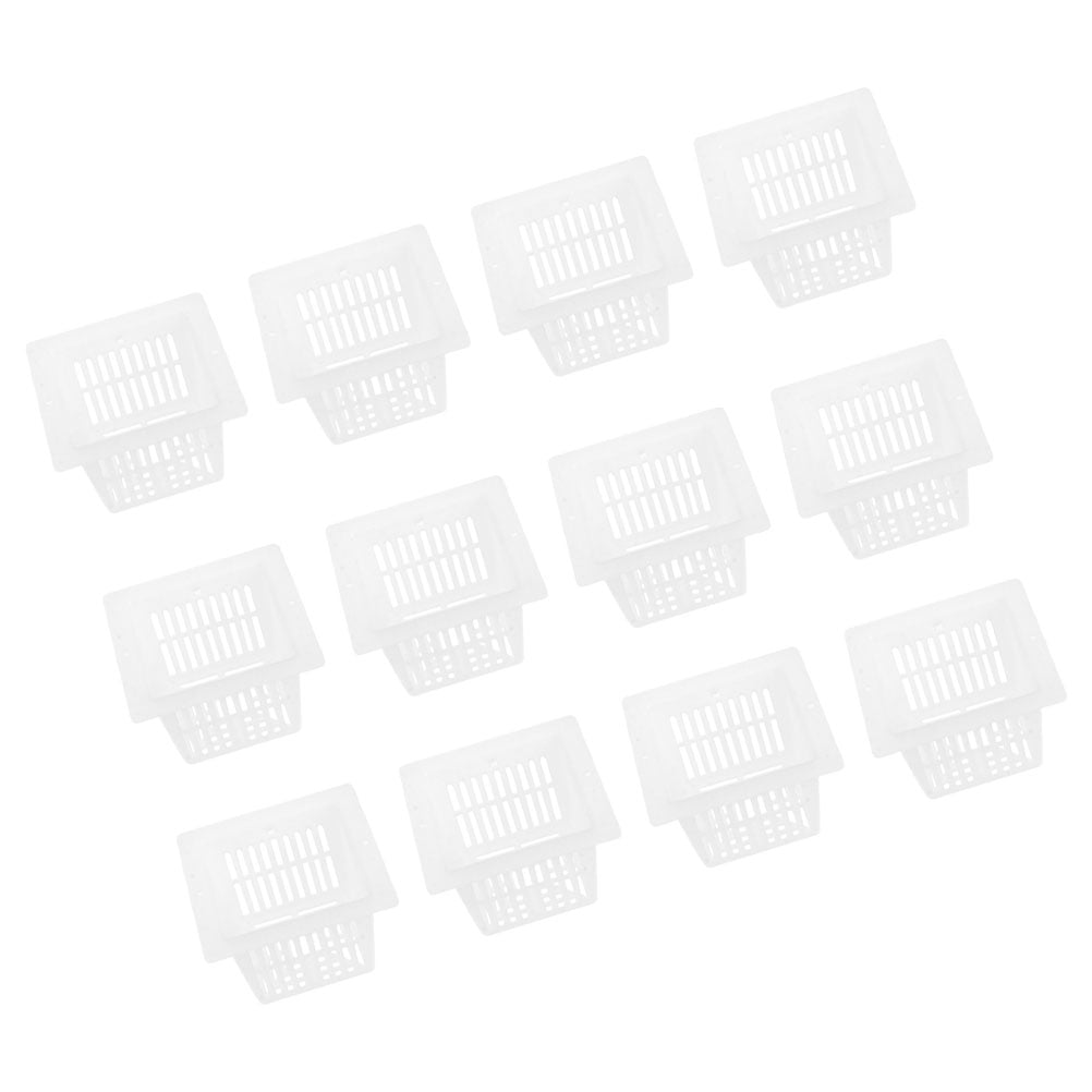 MLINS 12pcs Garden Slotted Mesh Net Cup Hydroponic Planter Vegetable ...