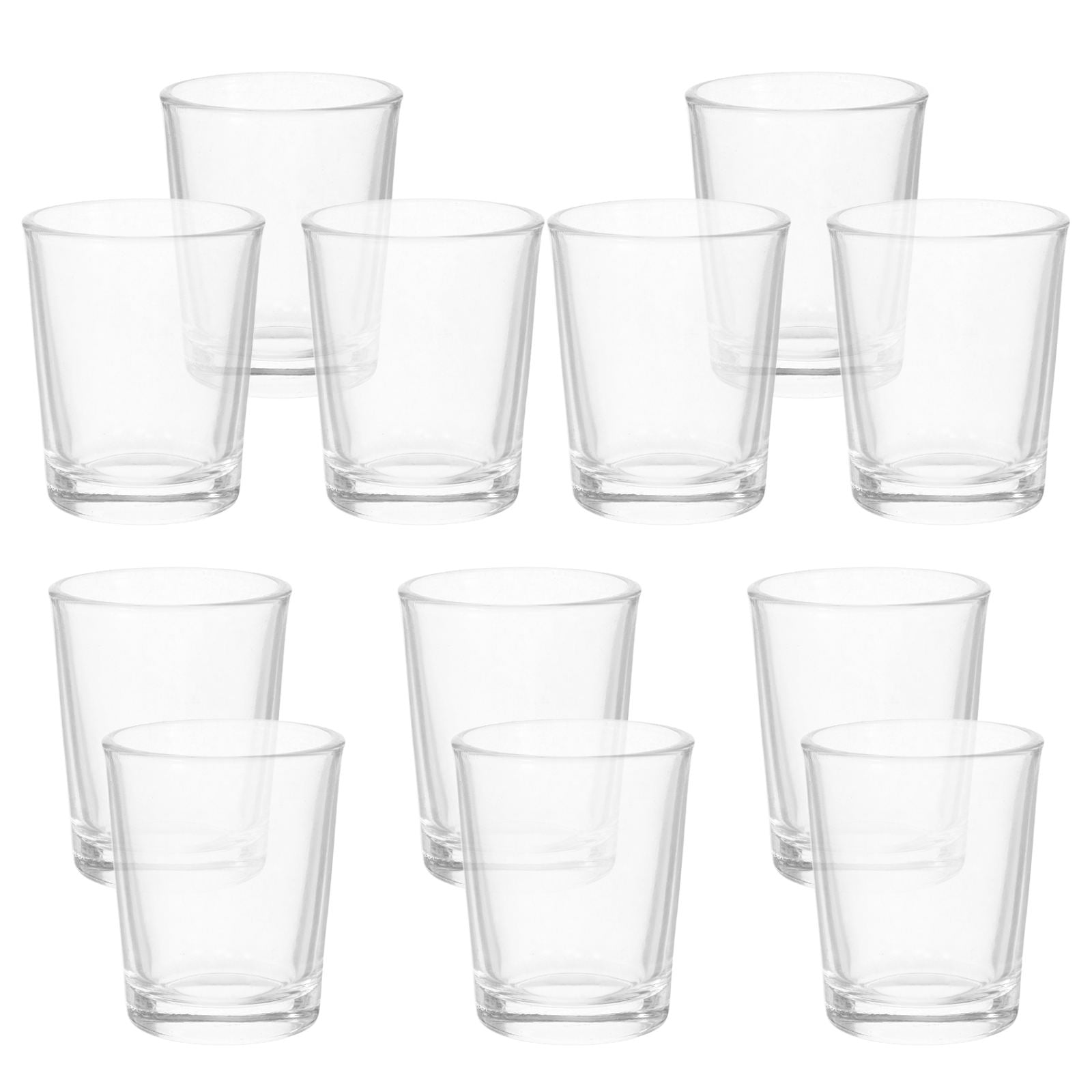 MLINS 12pcs Glass Communion Cups Small Glass Chalice Heavy Base Shot ...
