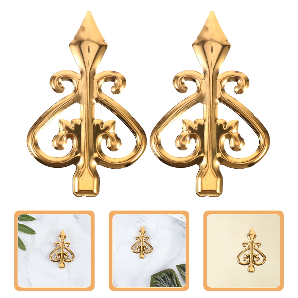 MLINS 12pcs Metal Fence Finials Decorative Toppers Aluminum Alloy Gate Finials Fence Post Caps ...