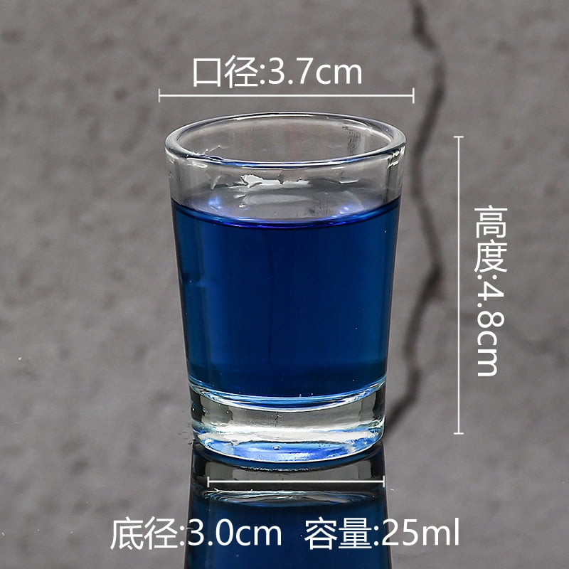 FELTECHELECTR Shot Glasses Glass Shot Cups Transparent 12pcs For ...