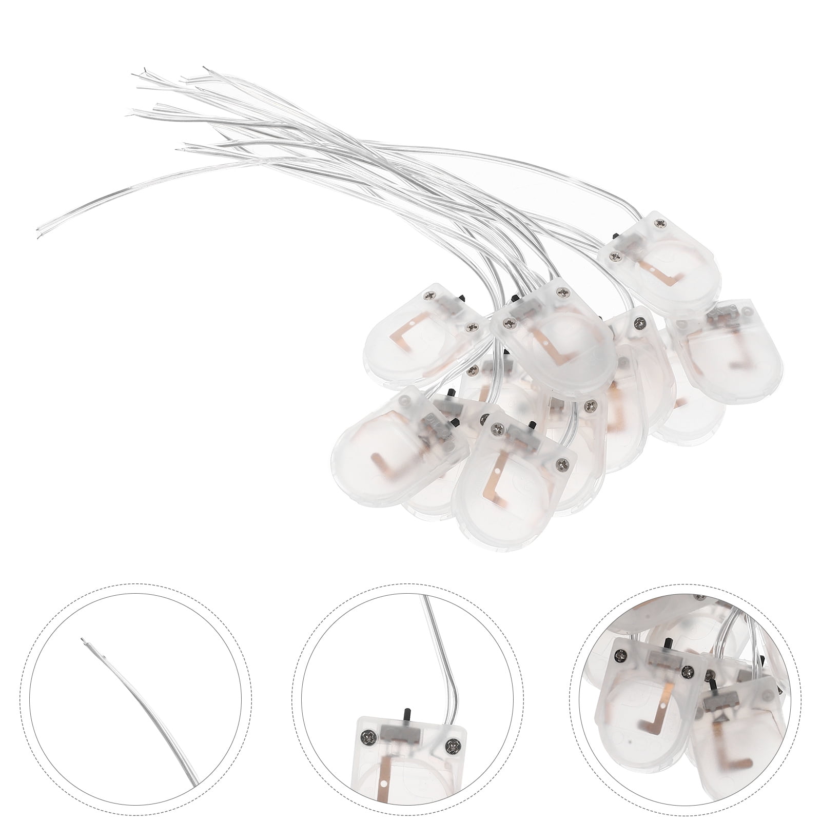 MLINS 12pcs Mini Single Button Battery Case Single Battery Case Multi ...