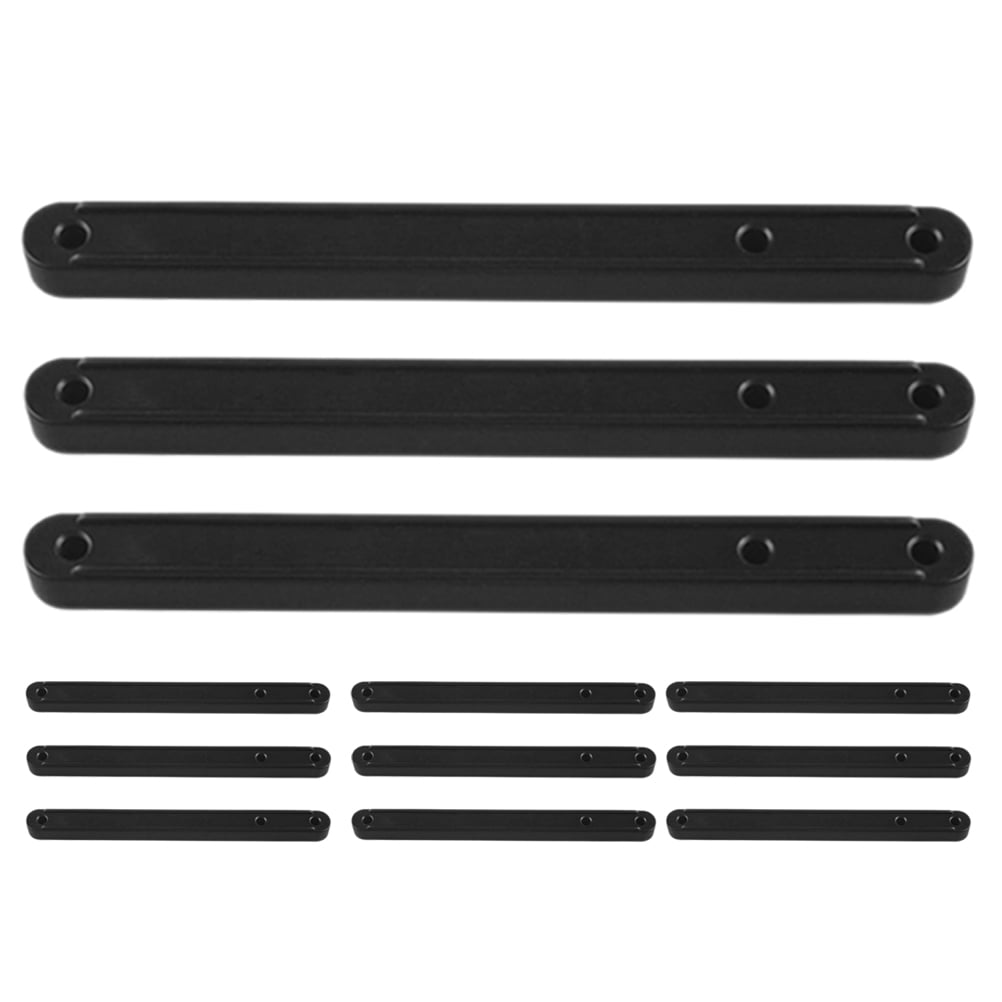 DINHEAROM Drawer Slide Black 12Pcs 7.1X0.6X0.5In Plastic Bottom Mount ...