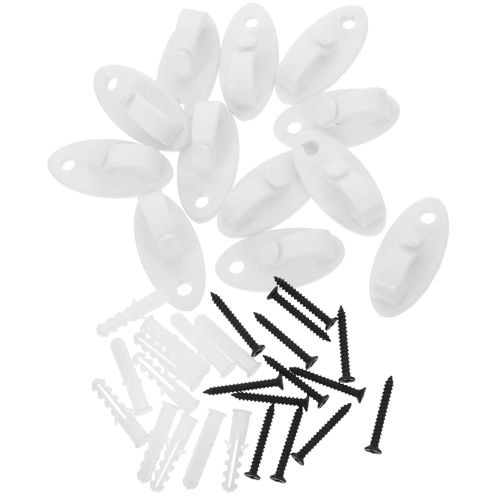 MLINS 12pcs Plastic Hanging Hooks Hooks For Outdoor String Lights Clips ...