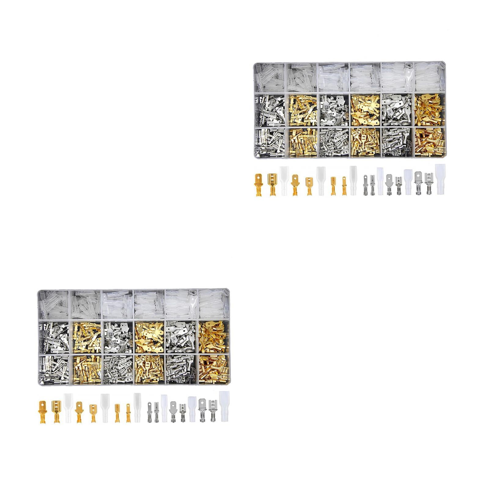 MLINS 1440 Pcs Assorted Insulated Electrical Wire Terminal Crimp ...