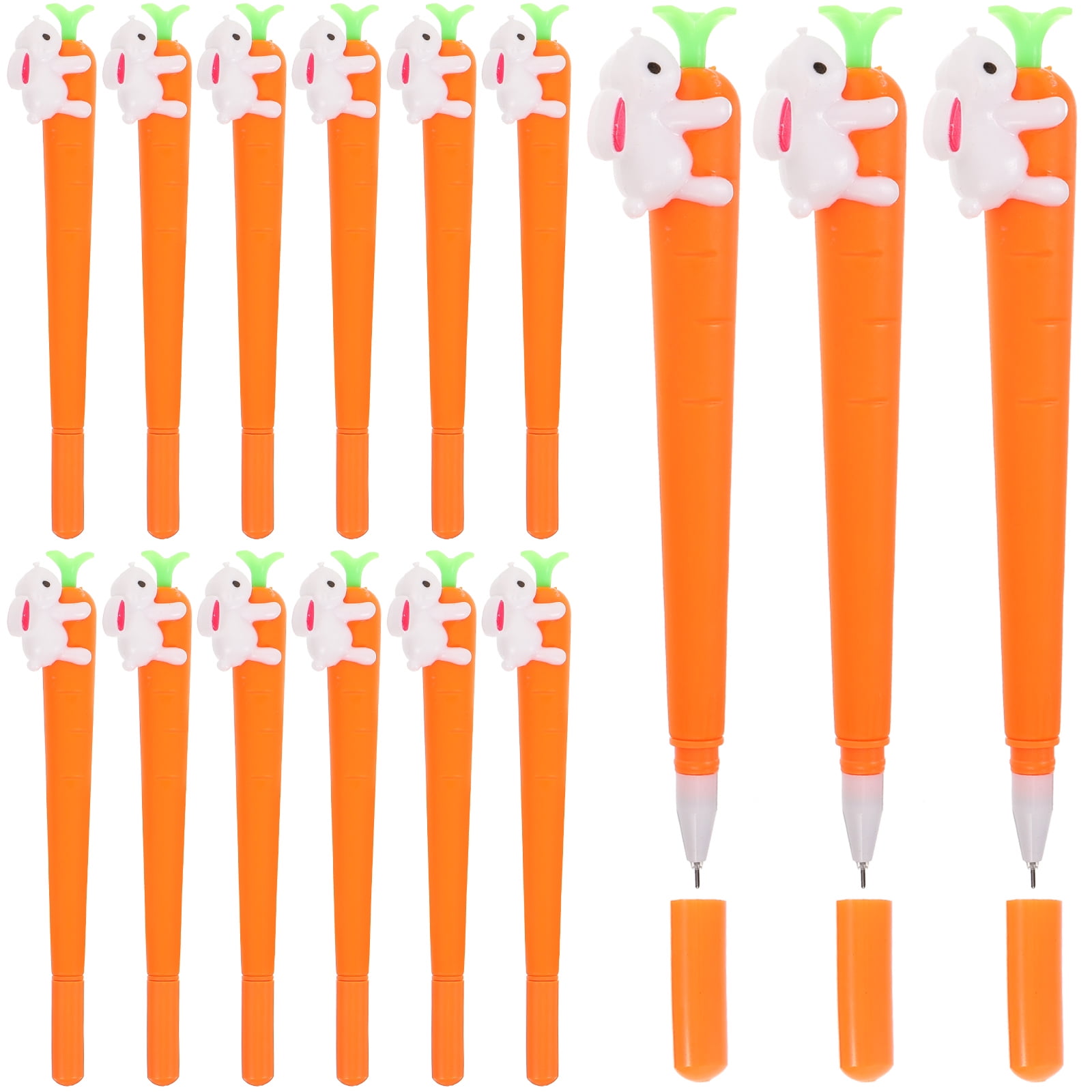 MLINS 15 Pcs Carrot Pens Cartoon Adorable Rabbit Interesting Writing ...